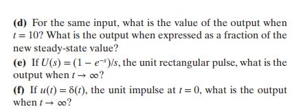 Solved Consider The Following Transfer Function Chegg