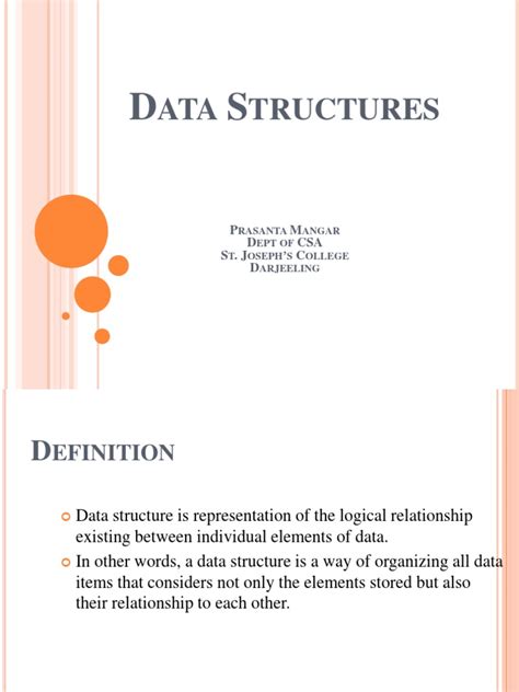 1 introduction to data structures pdf data structure computer data