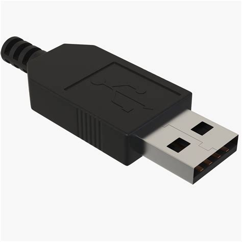 Usb A型公插头v2 免费的3d模型 Obj Stl Free3d