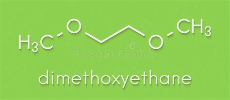 Dimethyl Ether Methoxymethane Dme Molecule 3d Rendering Atoms Are Represented As Spheres With