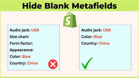 Hide Metafields When They Are Blank From Anywhere YouTube