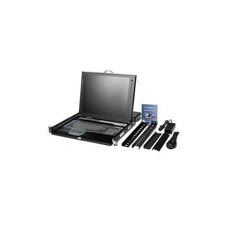 Startech 1u 17 Rackmount Lcd Console With Integrated 16 Port Ip Kvm S Adyastore