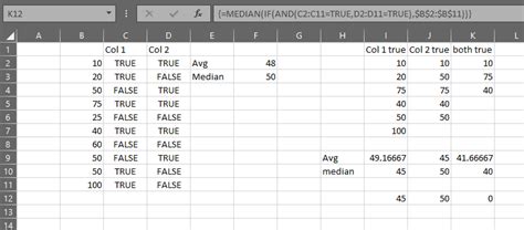 Array Formula Median If And Not Doing What I M Hoping It Will R Excel