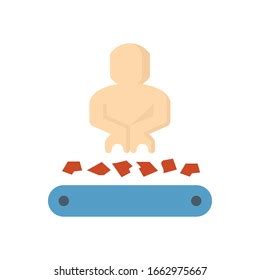 Ore Sorting Vector Icon Mining Processing Stock Vector Royalty Free Shutterstock