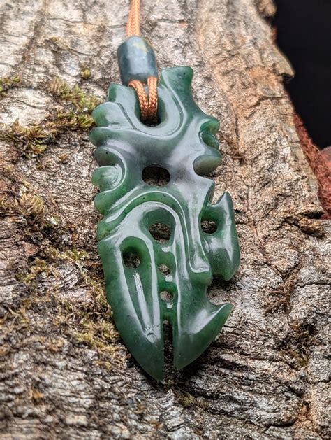 Unique Yukon Jade Sweven Pendant Etsy