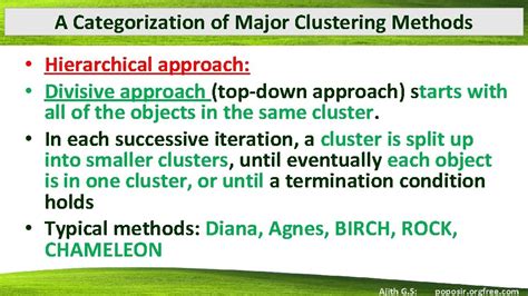 A Categorization Of Major Clustering Methods Partitioning Approach
