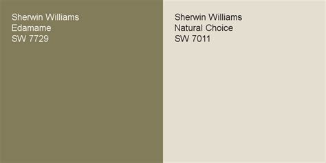 Sherwin Williams Edamame Vs Sherwin Williams Natural Choice Comparison