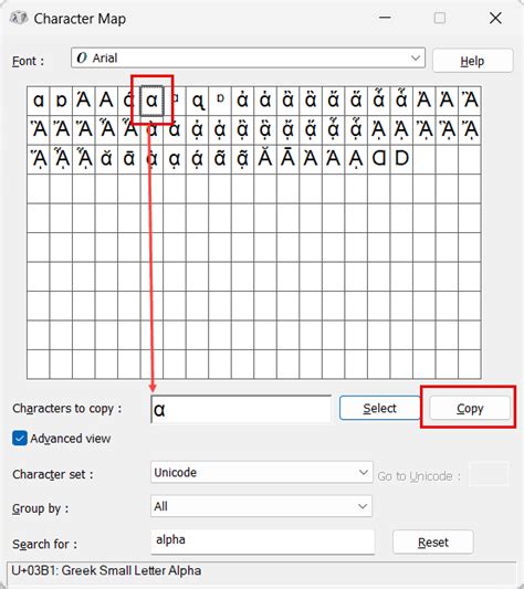 Copy Paste Alphabet Symbols In Excel