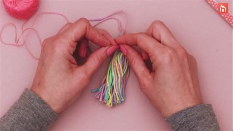 How To Make A Colorful Wall Hanging With Yarn Tassels