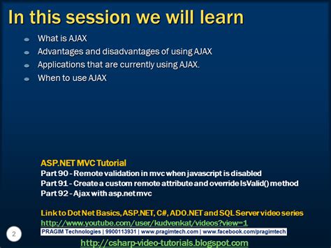 Sql Server Net And C Video Tutorial Part 93 What Is Ajax And Why