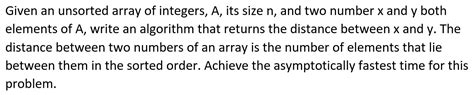 Solved Can You Help With This Algorithm Question Given An