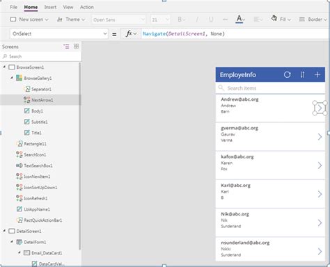 CRUD Operations Using Powerapps
