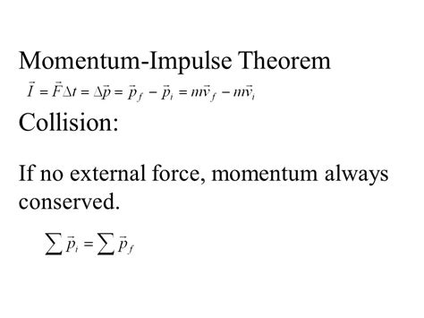 Impulse Momentum Theorem Ppt Impulse And Momentum Powerpoint