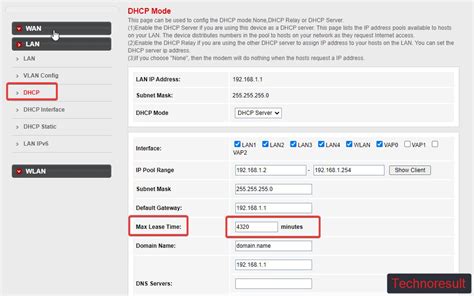 How To Modify DHCP Lease Time On Your Router Technoresult