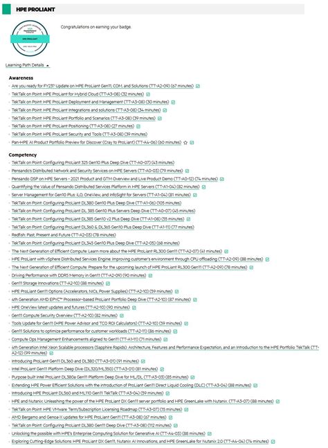 Darren Nancarrow On Linkedin Some More Updates On My Hpe Continuous Learning Badges Achieved