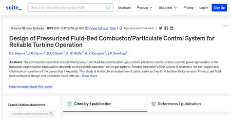 Design Of Pressurized Fluid Bed Combustorparticulate Control System
