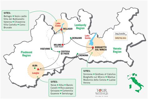 Northern Italy Tour Map Italy 1521x951 Png Download Pngkit