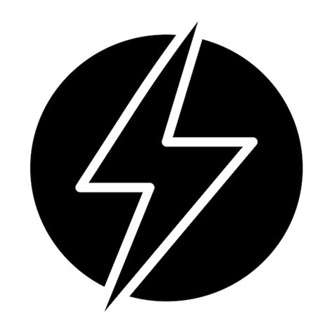 전기 아이콘 프리미엄 벡터