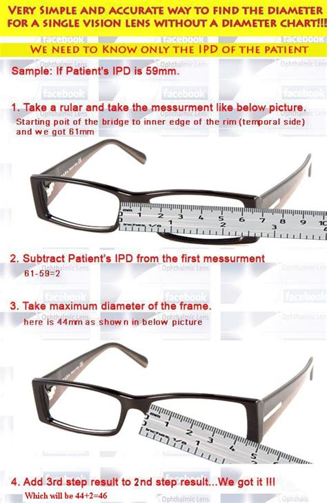 Ophthalmic Lenses Simplified Way To Find Diameter For A Single Vision Lens
