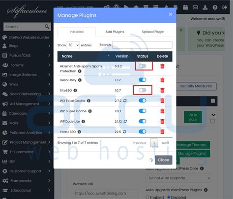 How To Disable Wordpress Plugins Using File Manager Accuwebhosting
