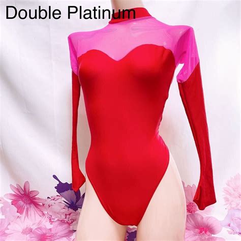 【目立った傷や汚れなし】611 フィギュアスケート 衣装 大きめll サイズ 新体操 チアダンス バレエ 超ハイレグ ボディスーツ 整理品