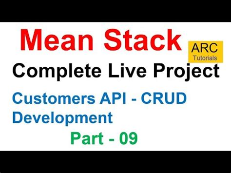 Mean Stack Project From Scratch Part Customers CRUD API Development Angular CRUD