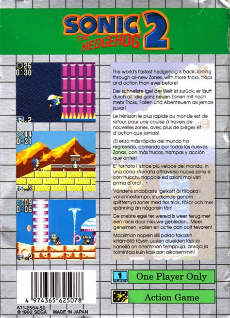 Sonic The Hedgehog 2 Box Shot For Genesis Gamefaqs