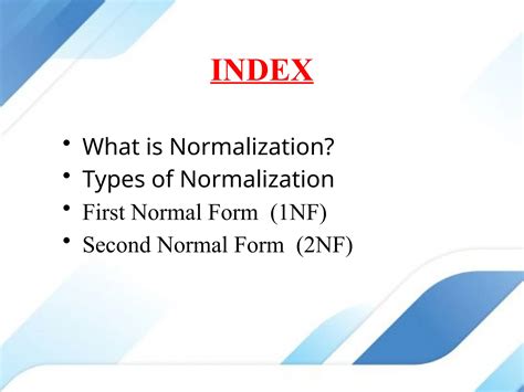 normalization pptx dbms normalization first normal form and second