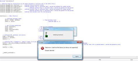 Fatal Error Could Not Find Device Msp Low Power Microcontroller
