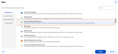 Create A Catalog Source In Metadata Command Center