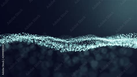 Abstract 3d Rendering Futuristic Dots Computer Geometric Digital
