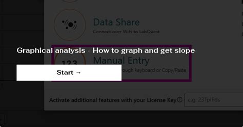 Graphical Analysis How To Graph And Get Slope