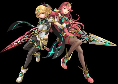 Super Smash Pyra And Mythra Color Swap By Venom Rules All On Deviantart