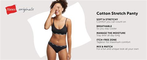 Hanes Women S Originals Hi Leg Panties Breathable Stretch Cotton Underwear Assorted Pack At