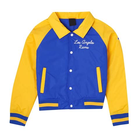 Royalyellow Nylon Los Angeles Rams Throwback Jacket