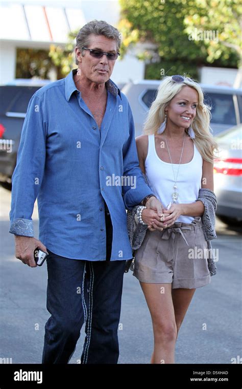 David Hasselhoff And His Girlfriend Hayley Roberts Depart Fred Segal In