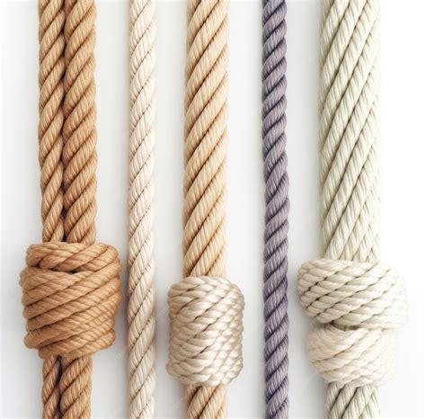 Premium Photo Collection Of Various Ropes String On White Background