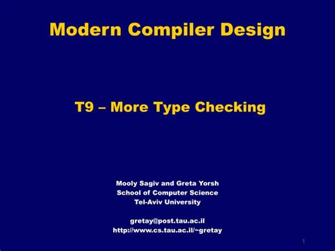 Ppt Modern Compiler Design Powerpoint Presentation Free Download