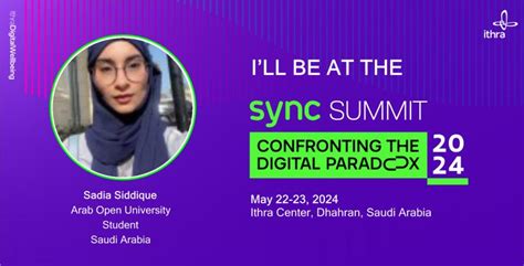 Sadia Siddique On Linkedin Syncsummit2024 Digitalwellbeing Syncithra