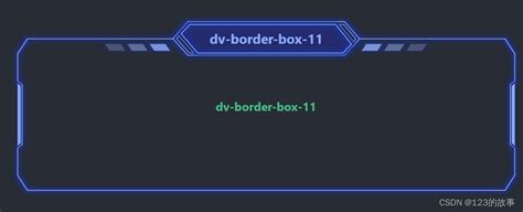 好用的前端组件 大数据看板dv Border Box 11 Csdn博客