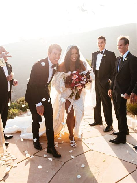 Inside Cassie Venturas Intimate Black Tie Backyard Wedding In Malibu