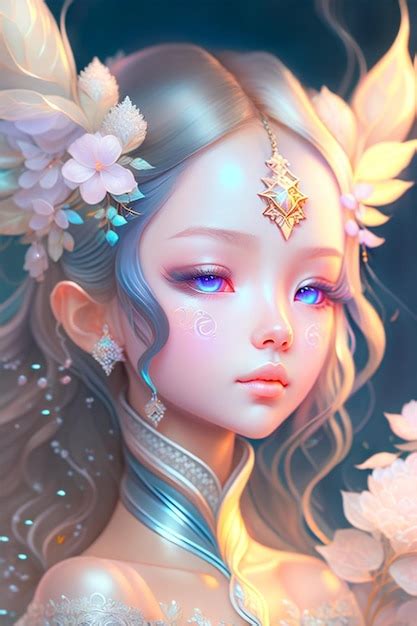 Premium Ai Image Cute Fantasy Girl