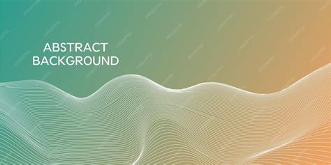 Premium Vector Abstract Gradient Background With A Colored Dynamic Waves Line And Particles