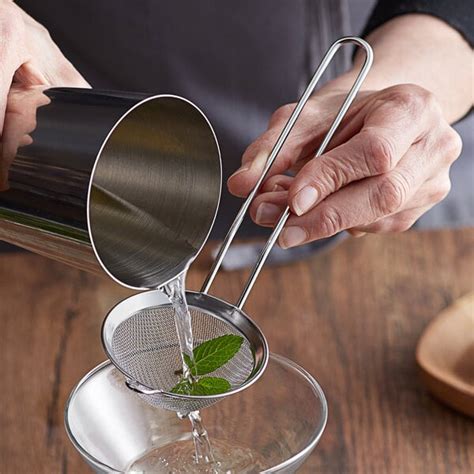 Tablecraft Hs220 8 X 2 3 4 Stainless Steel Fine Mesh Cocktail Strainer