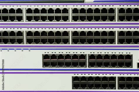 Core Switch Technology In Network Room Place Stock Photo Adobe Stock