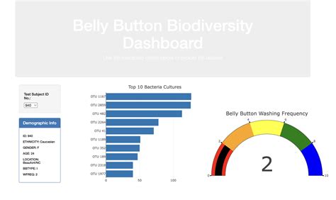 GitHub BMVANDENBELT Belly Button Biodiversity