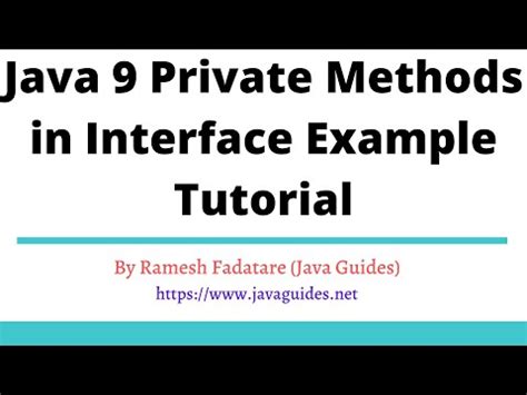 Java Private Methods In Interface With Examples