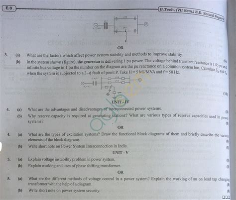 Rtu Question Papers 2013 7 Semester Ee 7e4175 Aglasem Institutes