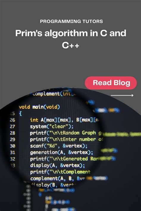 Prims Algorithm In C And C
