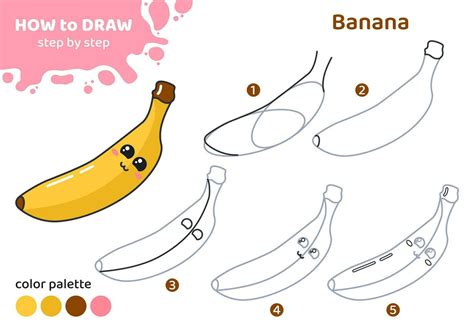 Banana Dibujo Paso A Paso